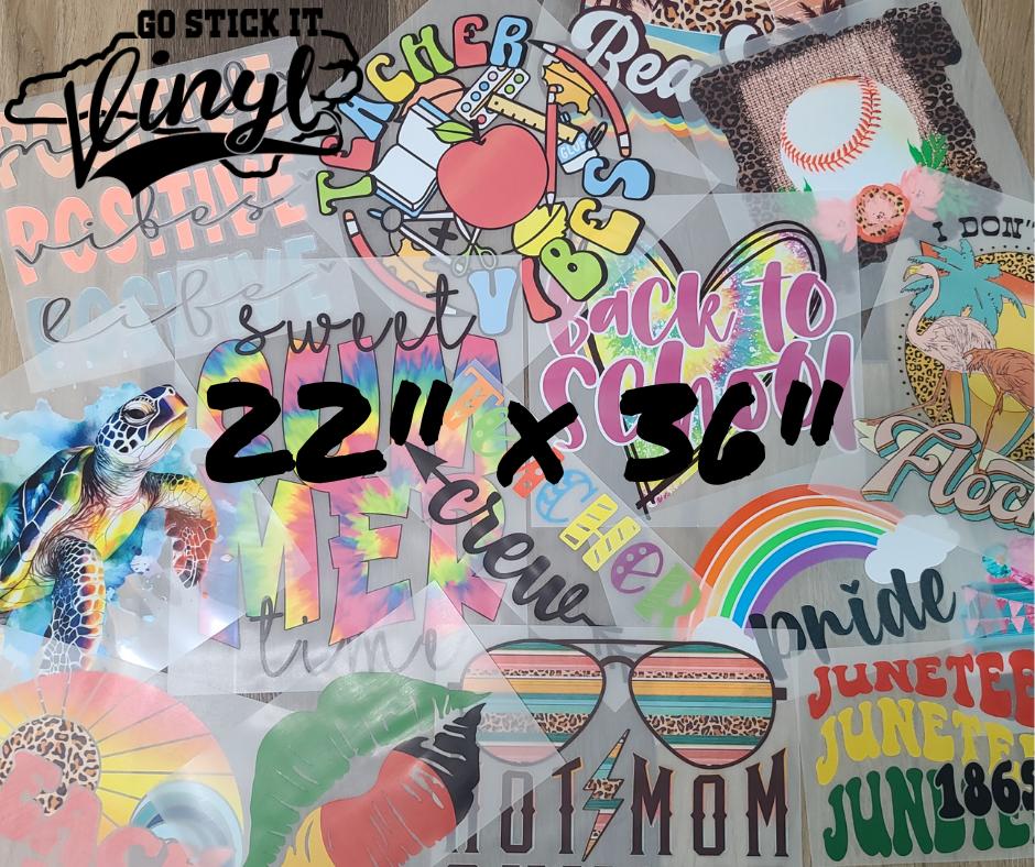 DTF Custom Gang Sheets (heat transfer) – Go Stick It Vinyl, LLC